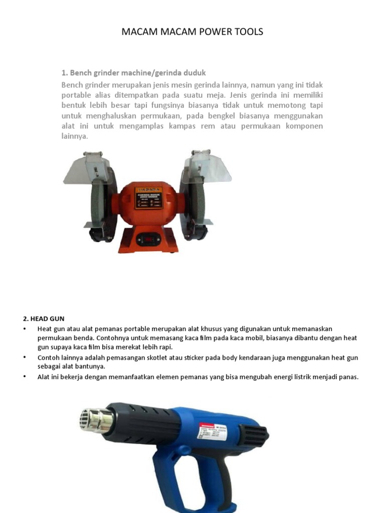 Macam Macam Power Tools | PDF