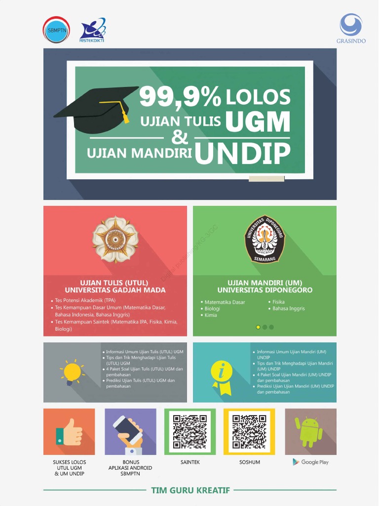 99% Lolos UM - UGM - UNDIP PDF | PDF