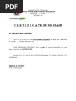 Certificate of Non Residency | PDF