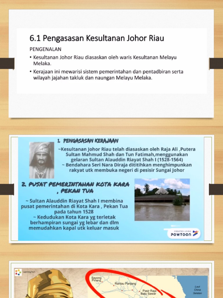 Kesultanan Johor Riau (6.1 Pengenalan Pengasasan Kesultanan Johor Riau ...