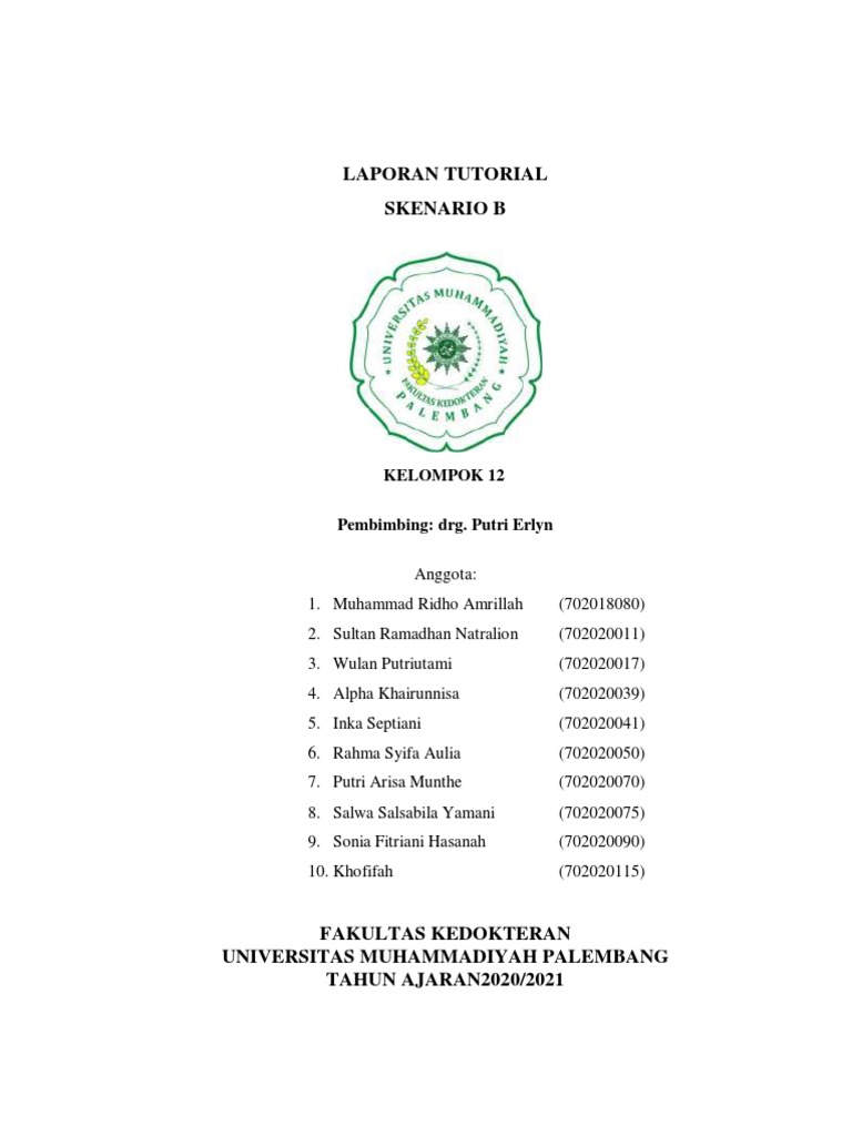 3436 - Skenario B Tutorial Blok 2 Angkatan 2020' | PDF
