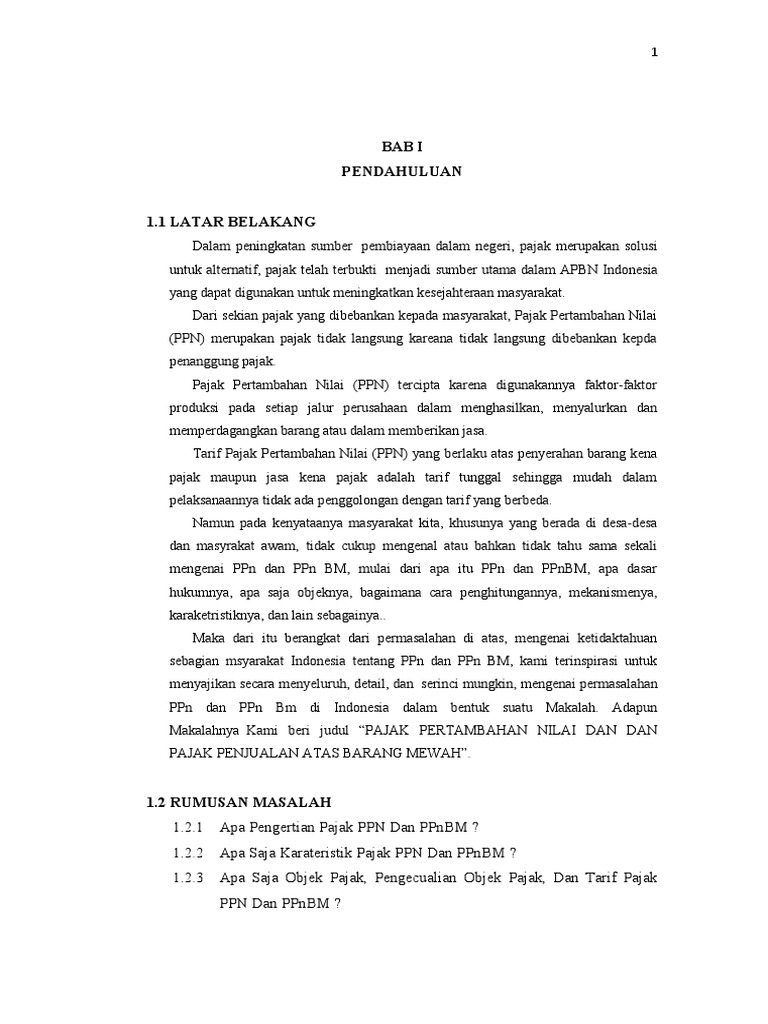 Makalah Pajak PPN Dan PPNBM | PDF