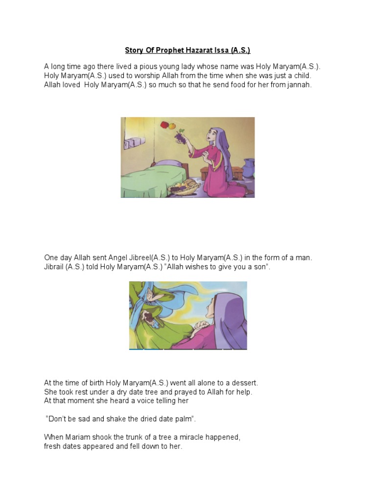 Hazarat Eesa Picture Sory | PDF | Religion & Spirituality