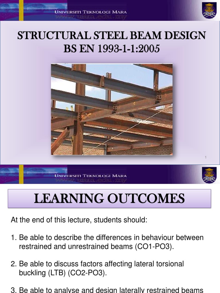 Structural Steel Beam Design Overview | PDF | Buckling | Bending