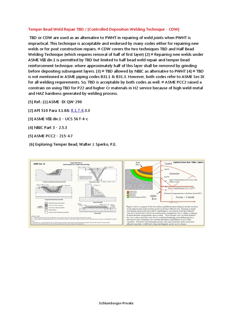 Temper Bead Technique | PDF