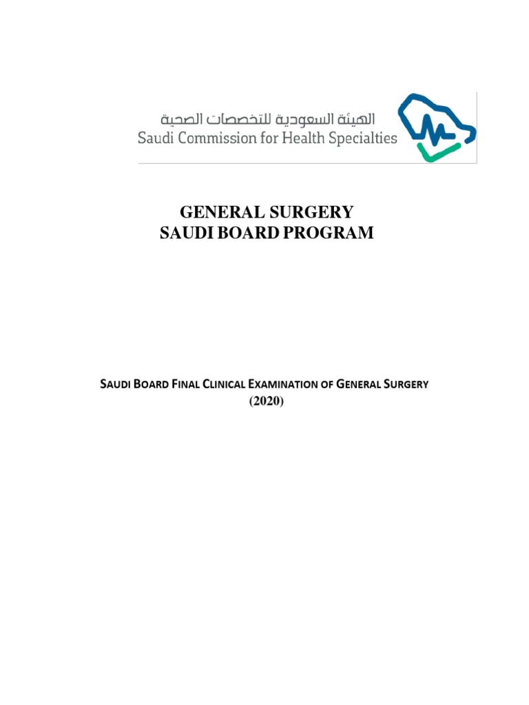 Blueprint GENERAL SURGERY 2020 | PDF | Patient Safety | Patient