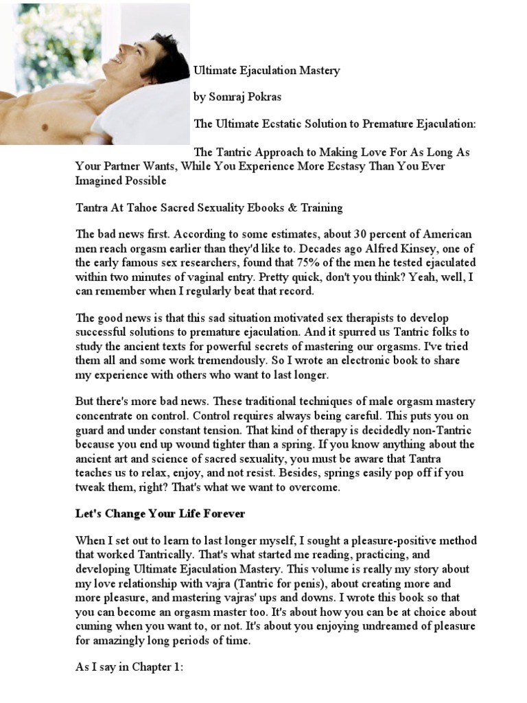 Ultimate Ejaculation Mastery | PDF | Breathing | Thorax