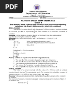 DIRECT VARIATION - Grade 9 Math | PDF | Learning | Teachers