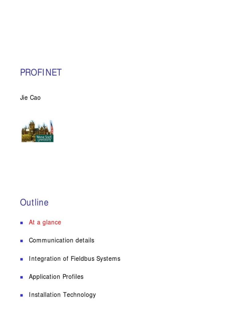 Chapter 12 - PROFINET | PDF | Communications Protocols | Telecommunications