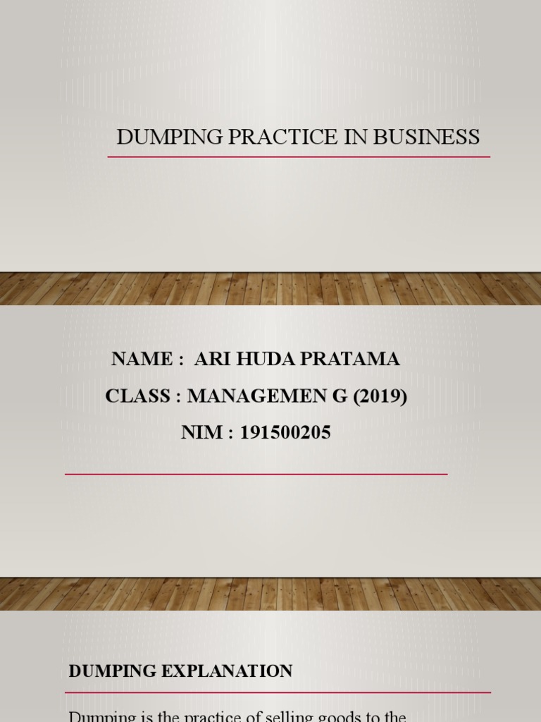 Business English | PDF | Dumping (Pricing Policy) | Monopoly