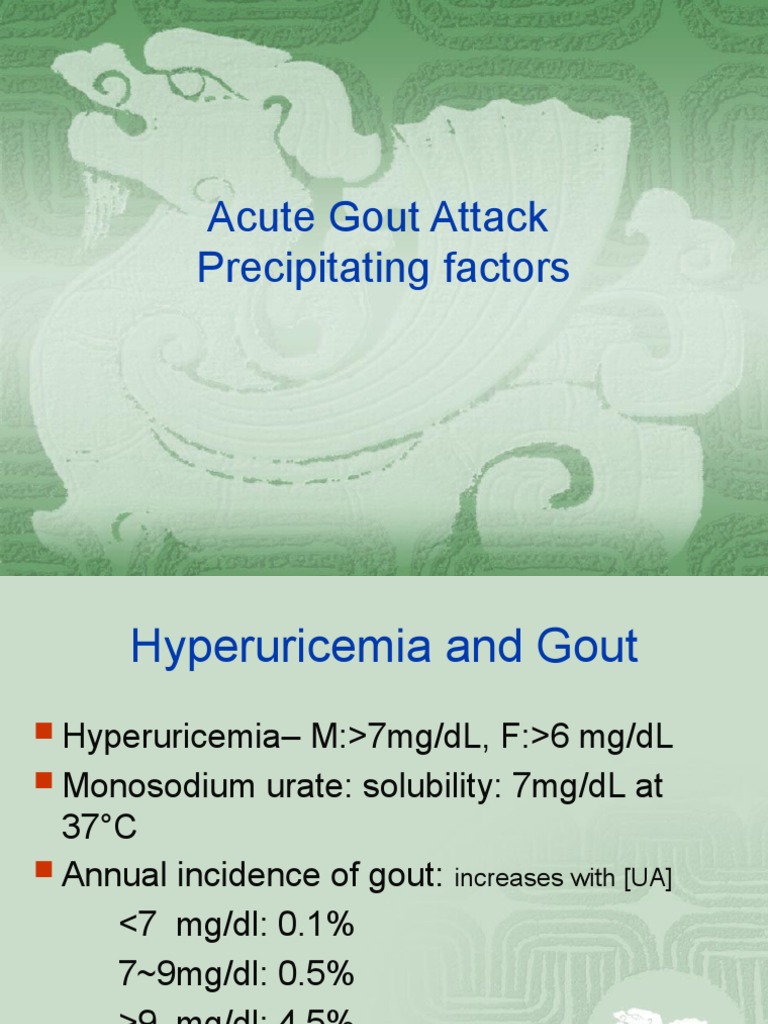 Acute Gout Attack | PDF | Gout | Medicine