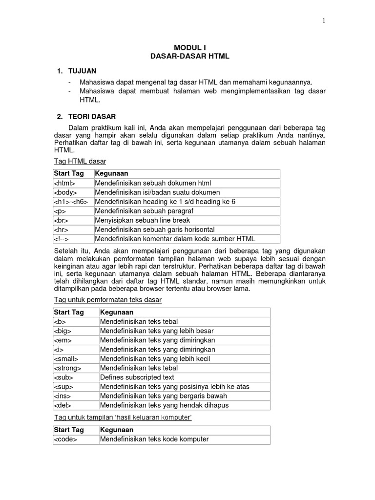 Modul Praktikum Pemrograman Web | PDF