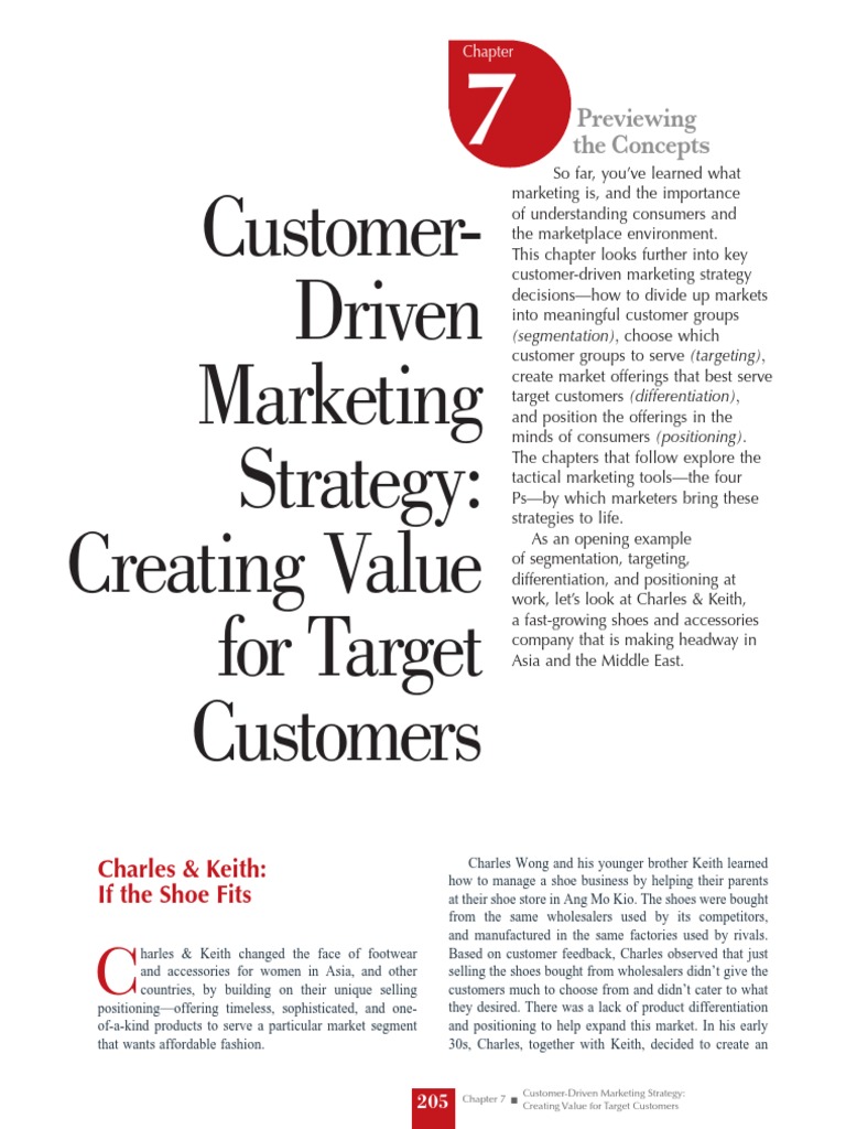 Book Chapter Marketing Strategy and Segmentation PDF | PDF | Market ...