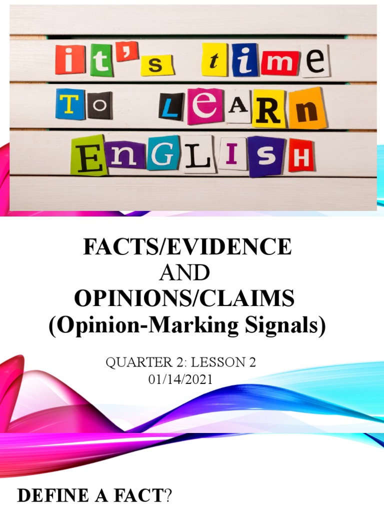 Fact vs. Opinion Signal Words Guide | PDF | Opinion | Cognitive Science