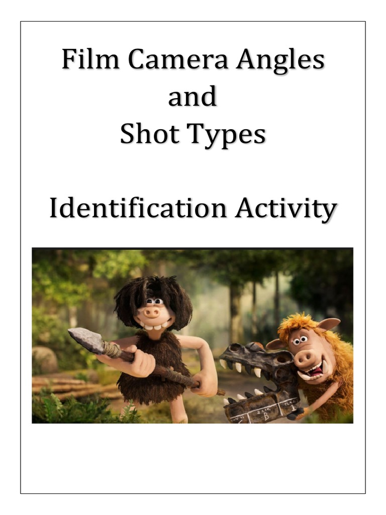 Camera Angles and ShotTypes Identification Activity-1 | PDF | Games ...