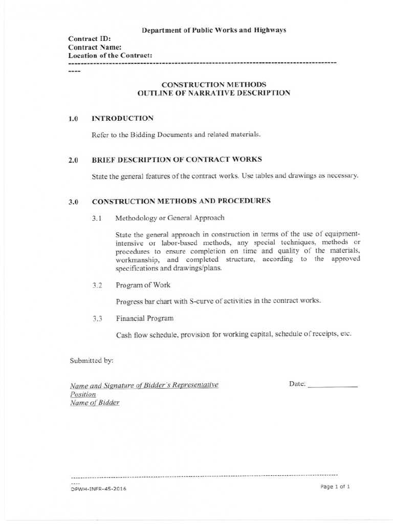 DPWH Infr 45 2016 PDF | PDF