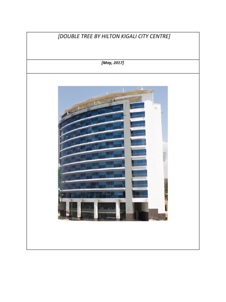 DoubleTree by Hilton Kigali Marketing Plan | PDF | Hotel | Market ...
