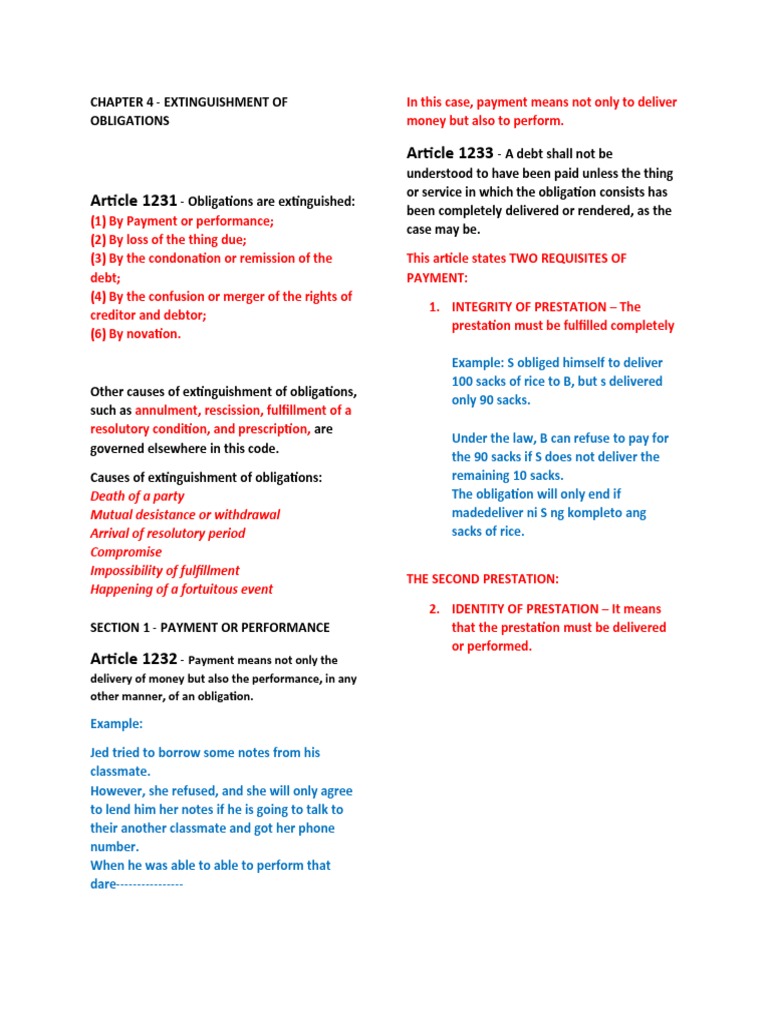 Article 1233 | PDF | Payments | Debtor
