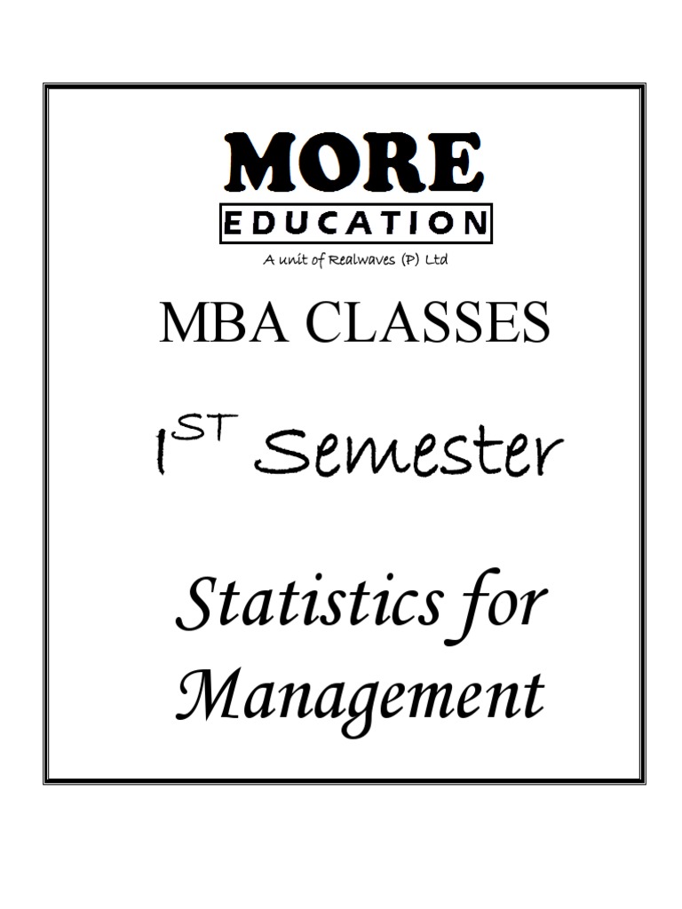 Statistics For Management PDF | Download Free PDF | Sampling ...
