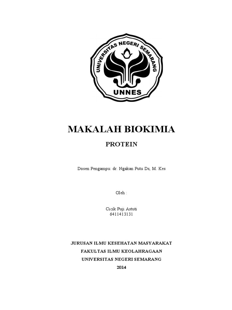 Makalah Biokimia - Protein | PDF