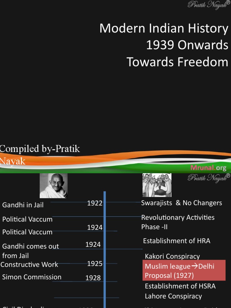 Indian Freedom Struggle 1939-1942 | PDF | India–United Kingdom ...
