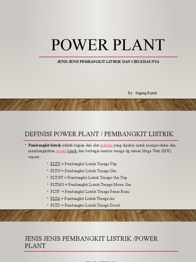Jenis Jenis Power Plant | PDF