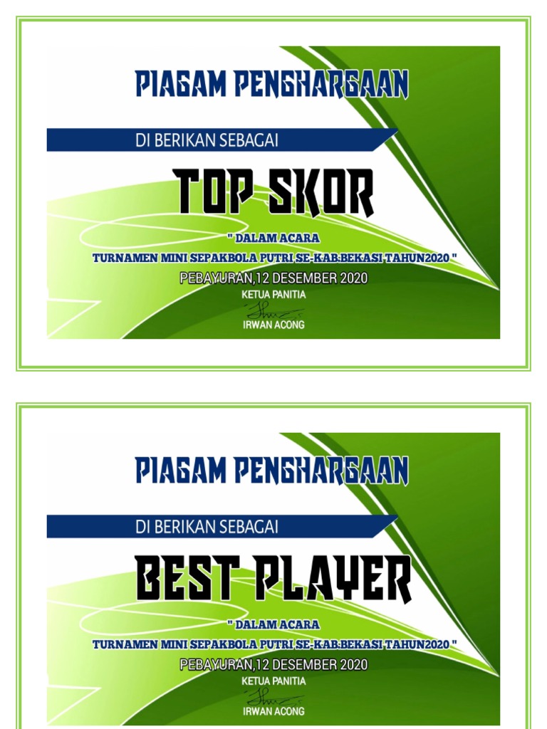 Piagam Futsal | PDF