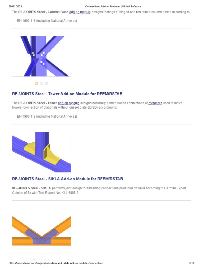RF-/JOINTS Steel - Tower Add-On Module For RFEM/RSTAB | PDF