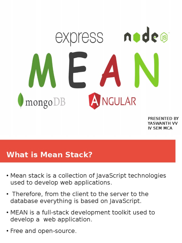 Mean Stack | PDF | Angular Js | Web Application