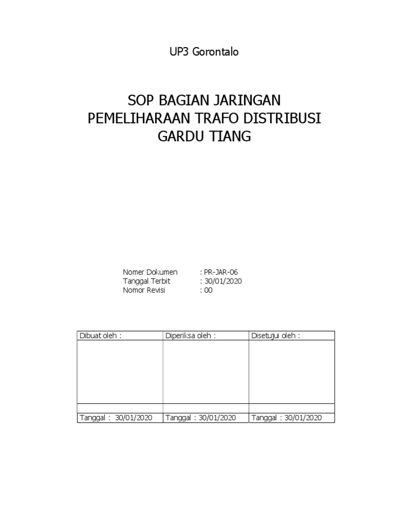 Sop Har Trafo | PDF
