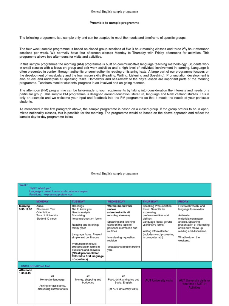 General English Course Overview | PDF | Career & Growth