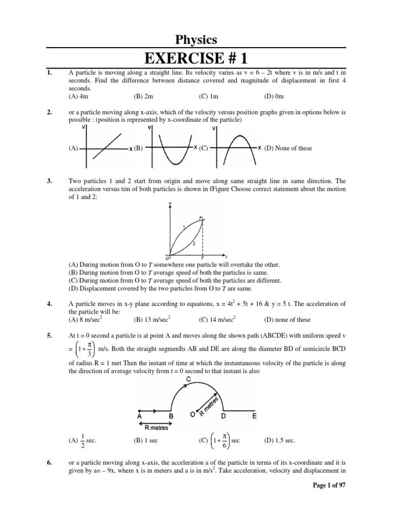 Physics Question Bank Kvpy PDF | PDF | Acceleration | Force