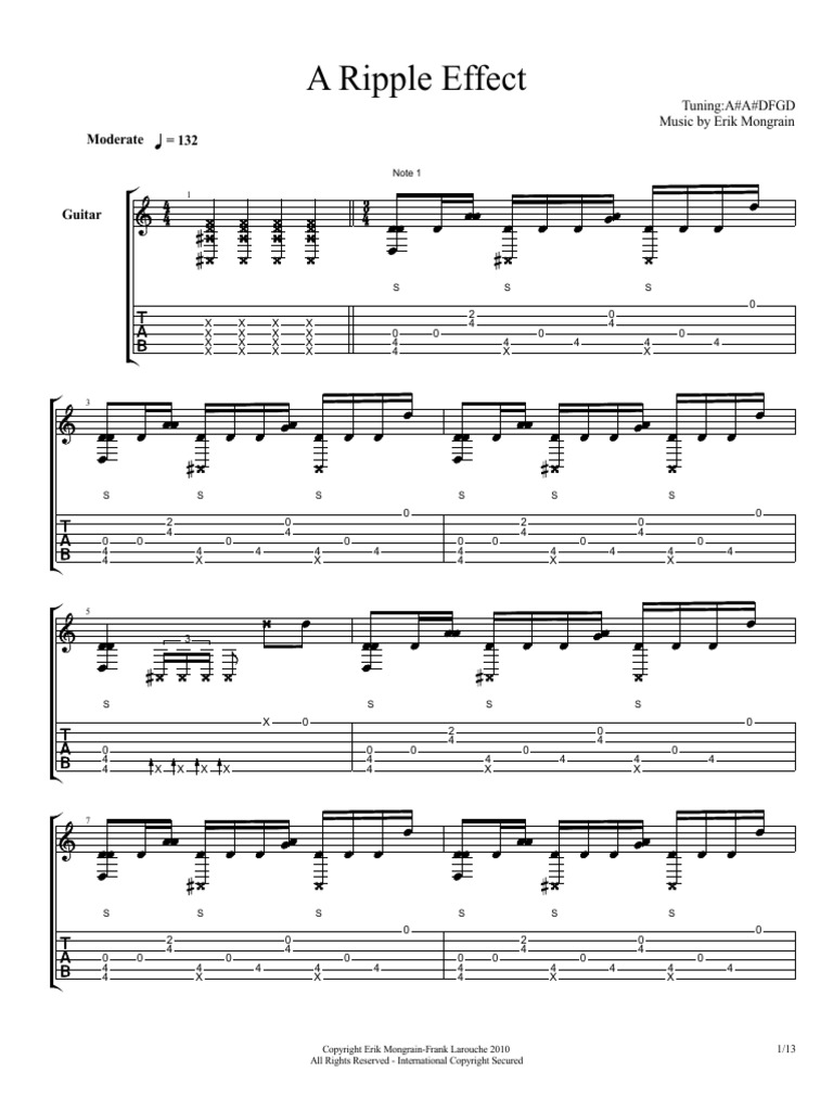 A Ripple Effect | PDF | Guitar Family Instruments | Guitars