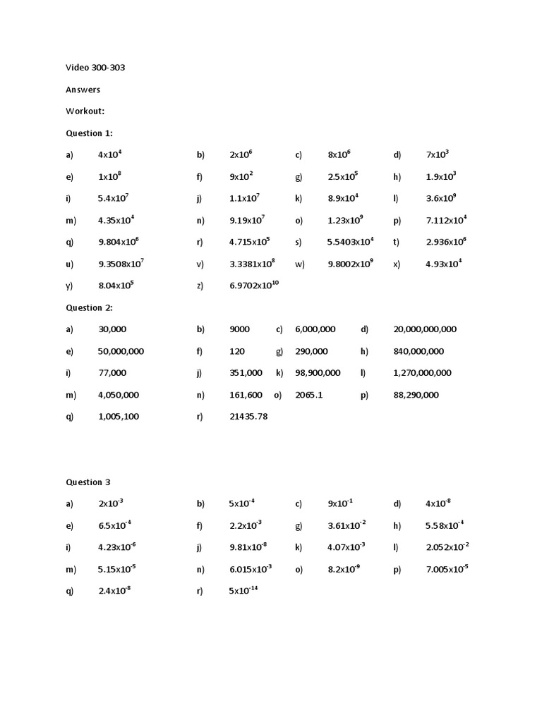 Standard Form Answers 1 | PDF