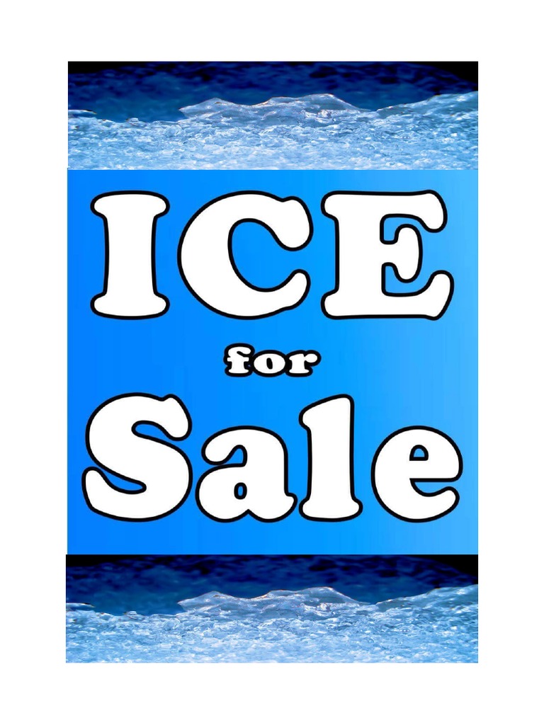 Ice For Sale | PDF