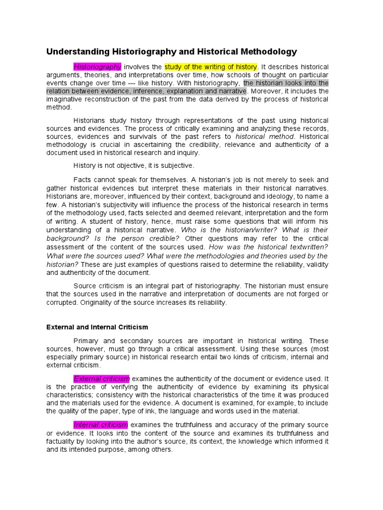 Internal and External Criticism in History | PDF | Primary Sources ...