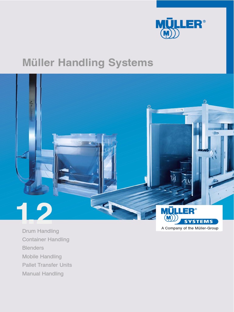 Müller Handling Systems: Drum Handling Container Handling Blenders ...