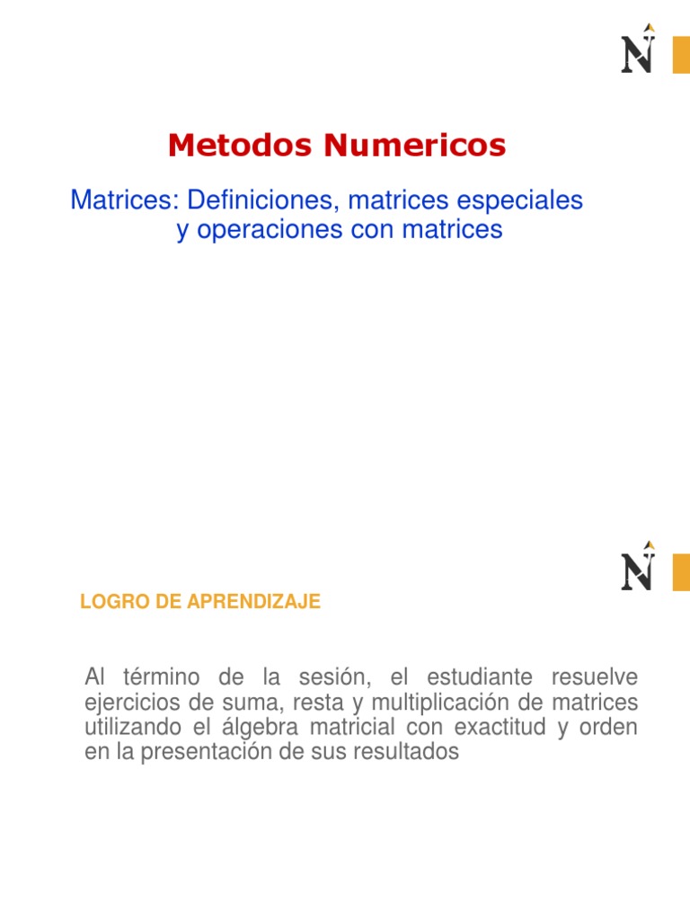 Operaciones Con Matrices | PDF | Teoría del operador | Matriz (Matemáticas)