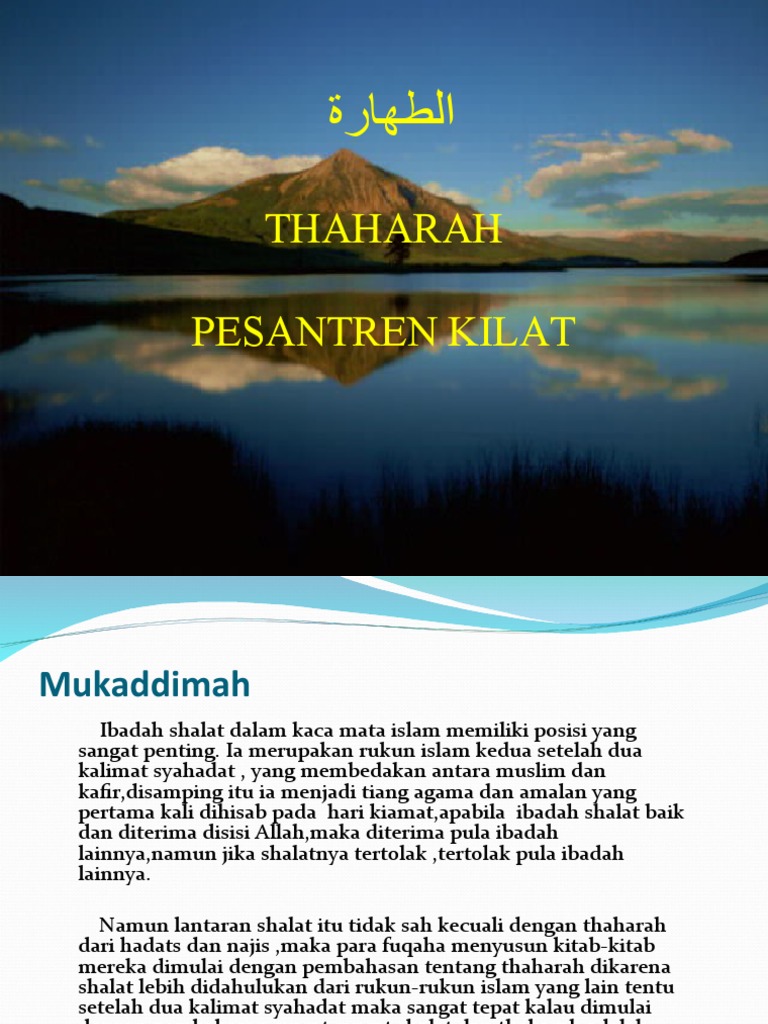 Panduan Thaharah dalam Islam | PDF | Agama & Spiritualitas