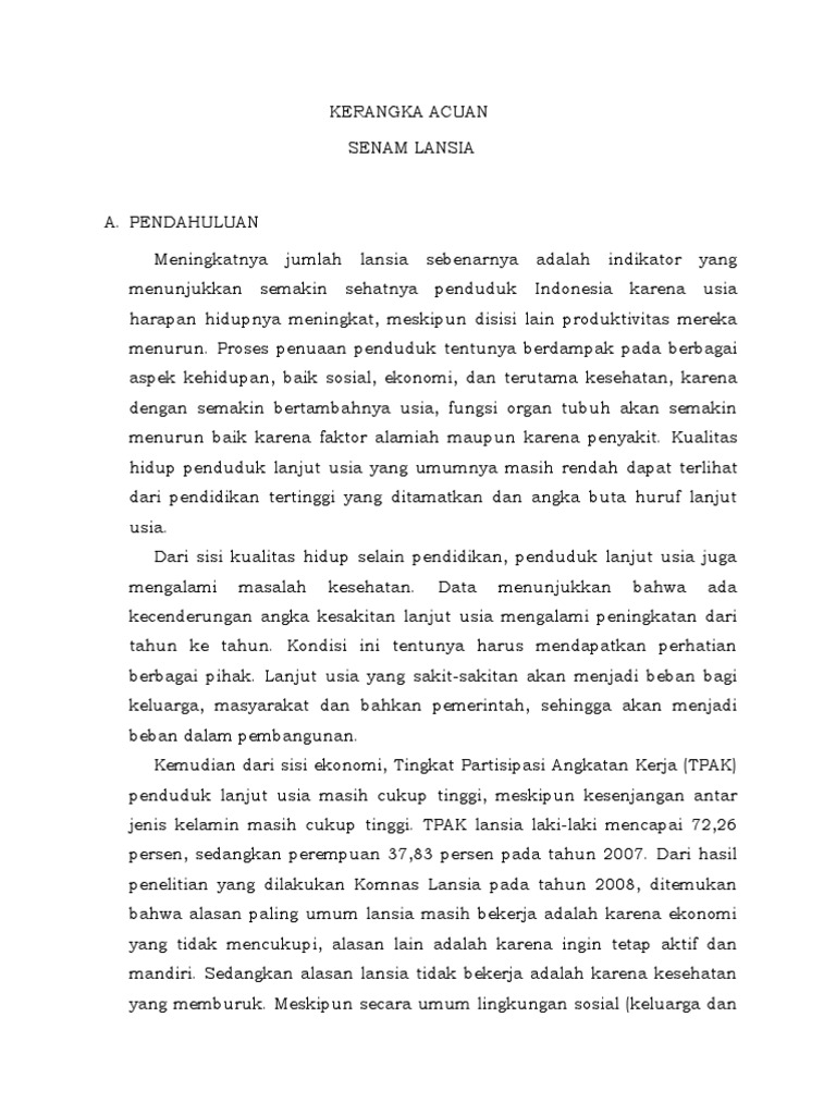 Kak Senam Lansia | PDF