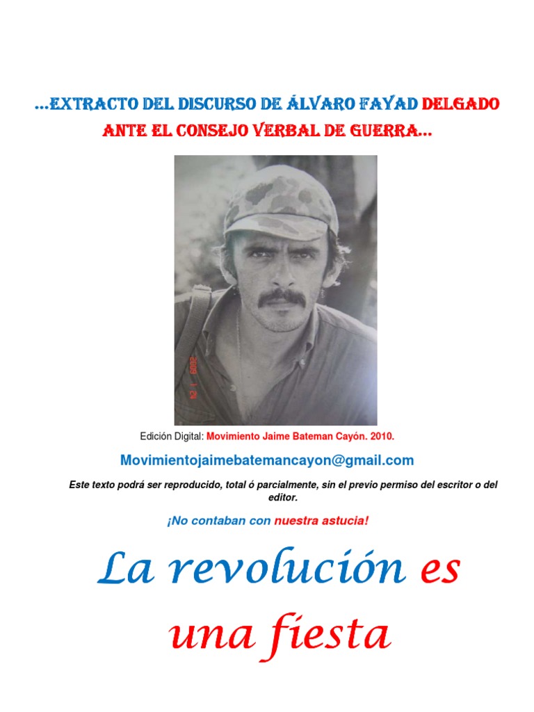 Alvaro Fayad Ante en Consejo Verbal de Guerra | PDF | Democracia ...