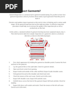 Garment Inspection Should Be Done in Clockwise Direction As Shown Below ...