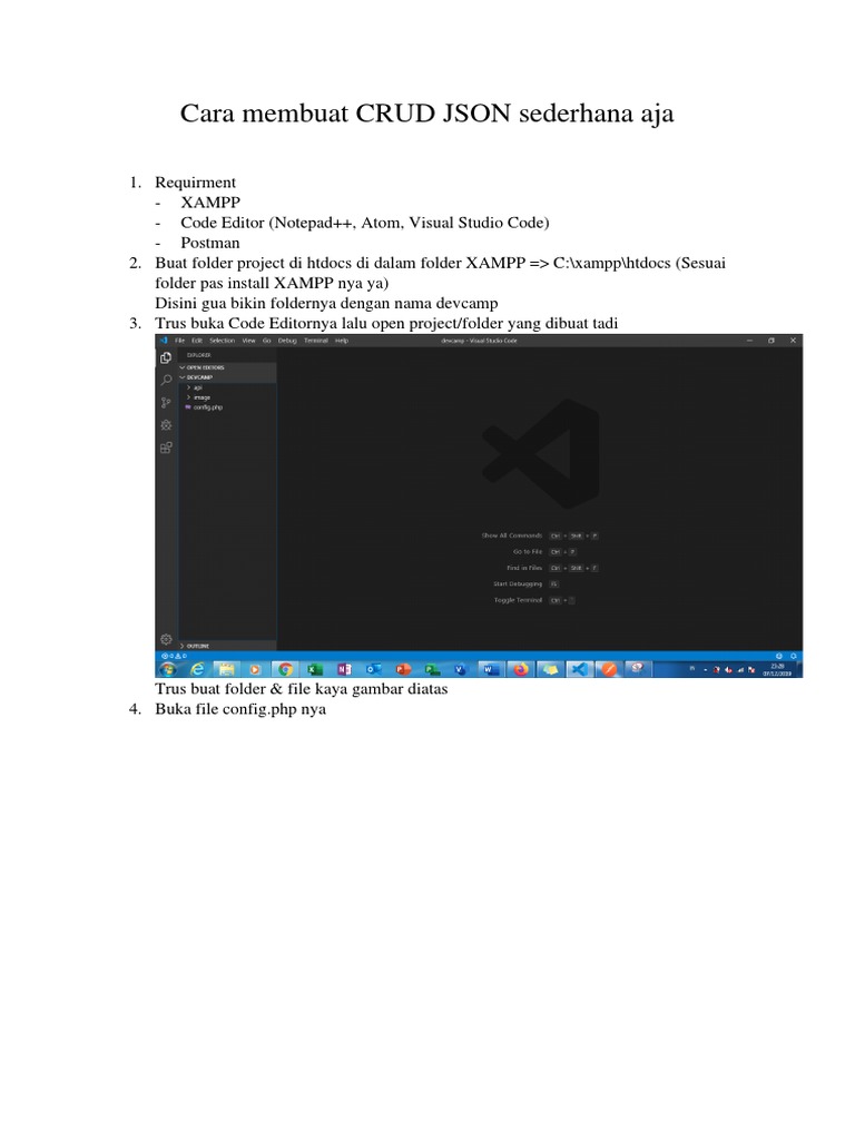 Cara Membuat CRUD JSON Sederhana Aja PDF | PDF