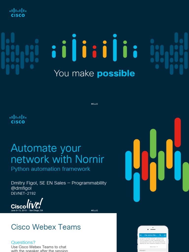 DEVNET-2192-Automate Your Network With Nornir Python Automation Framework PDF | PDF | Computers