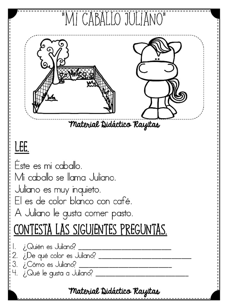 Lecturas de Comprensión Primer Grado | PDF