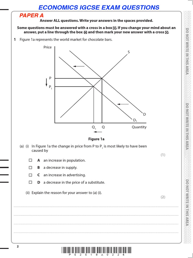 Igcse Economics Questions | PDF | Demand | Economies