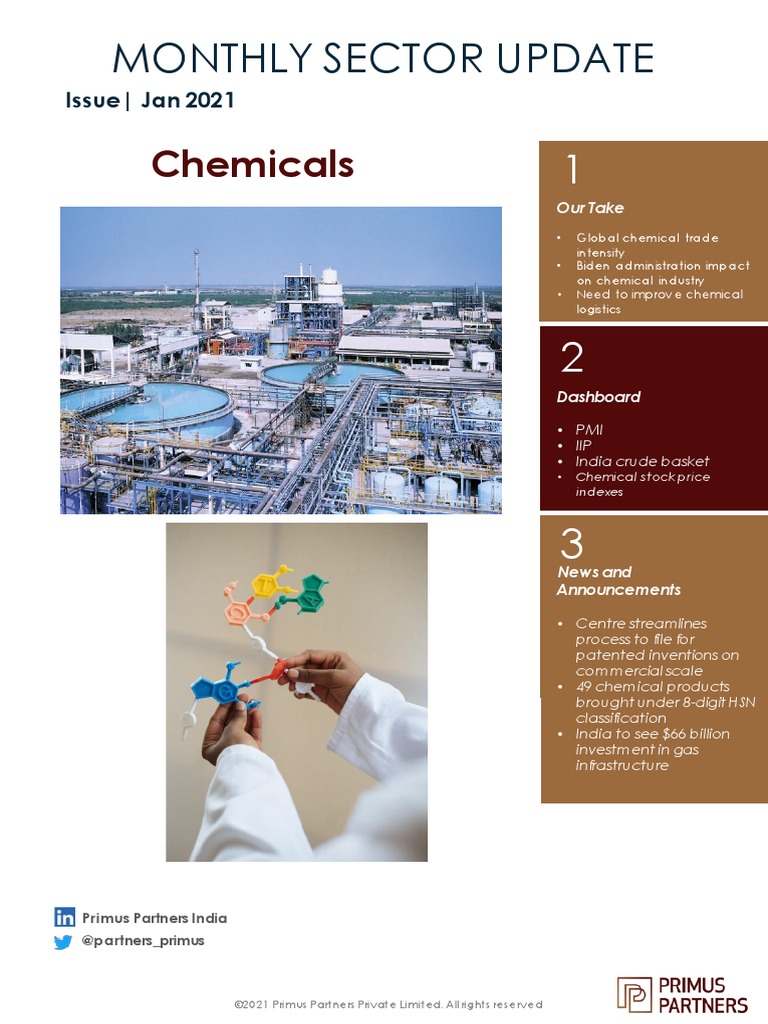 Monthly Sector Update: Chemicals | PDF | Fossil Fuels | Chemical Industry