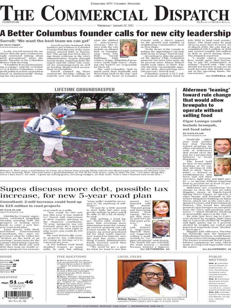 Commercial Dispatch Eedition 1-20-21 | PDF | Joe Biden | Donald Trump