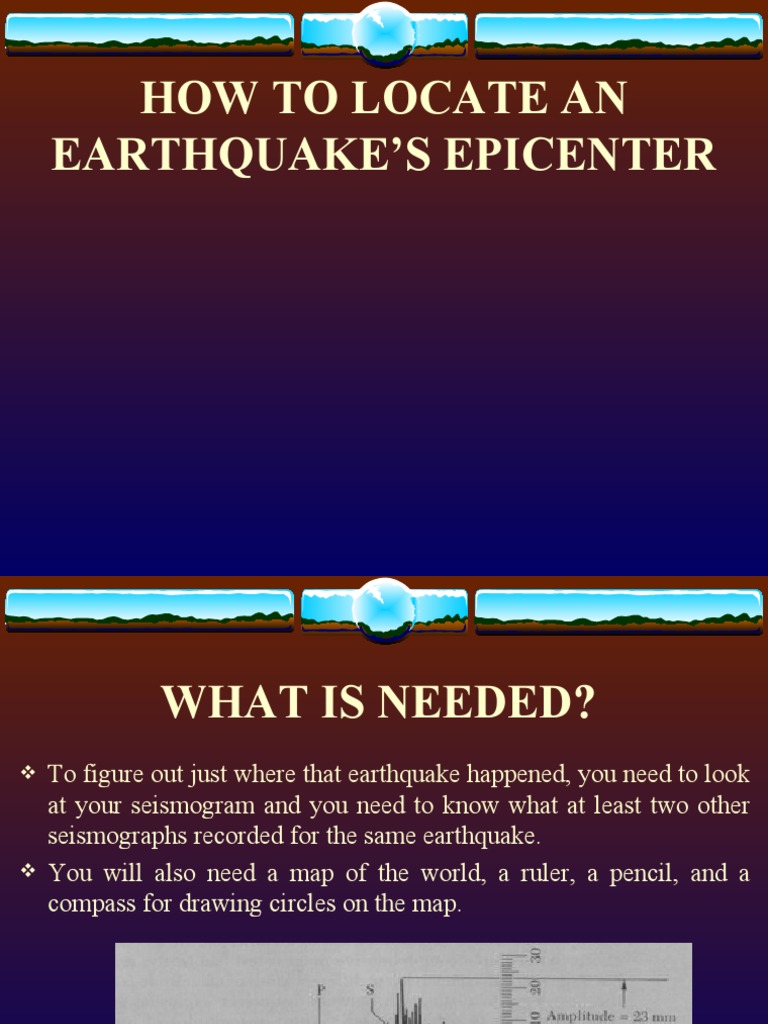How To Locate An Earthquake'S Epicenter | PDF | Seismology | Earthquakes