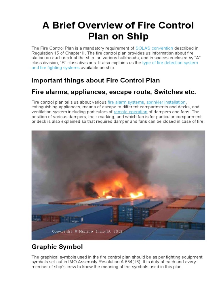 A Comprehensive Overview of the Fire Control Plan: Its Purpose ...